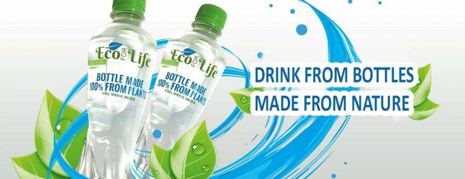 Plantbottle 100% natural ecobottles, natural and chemical free. Innovation